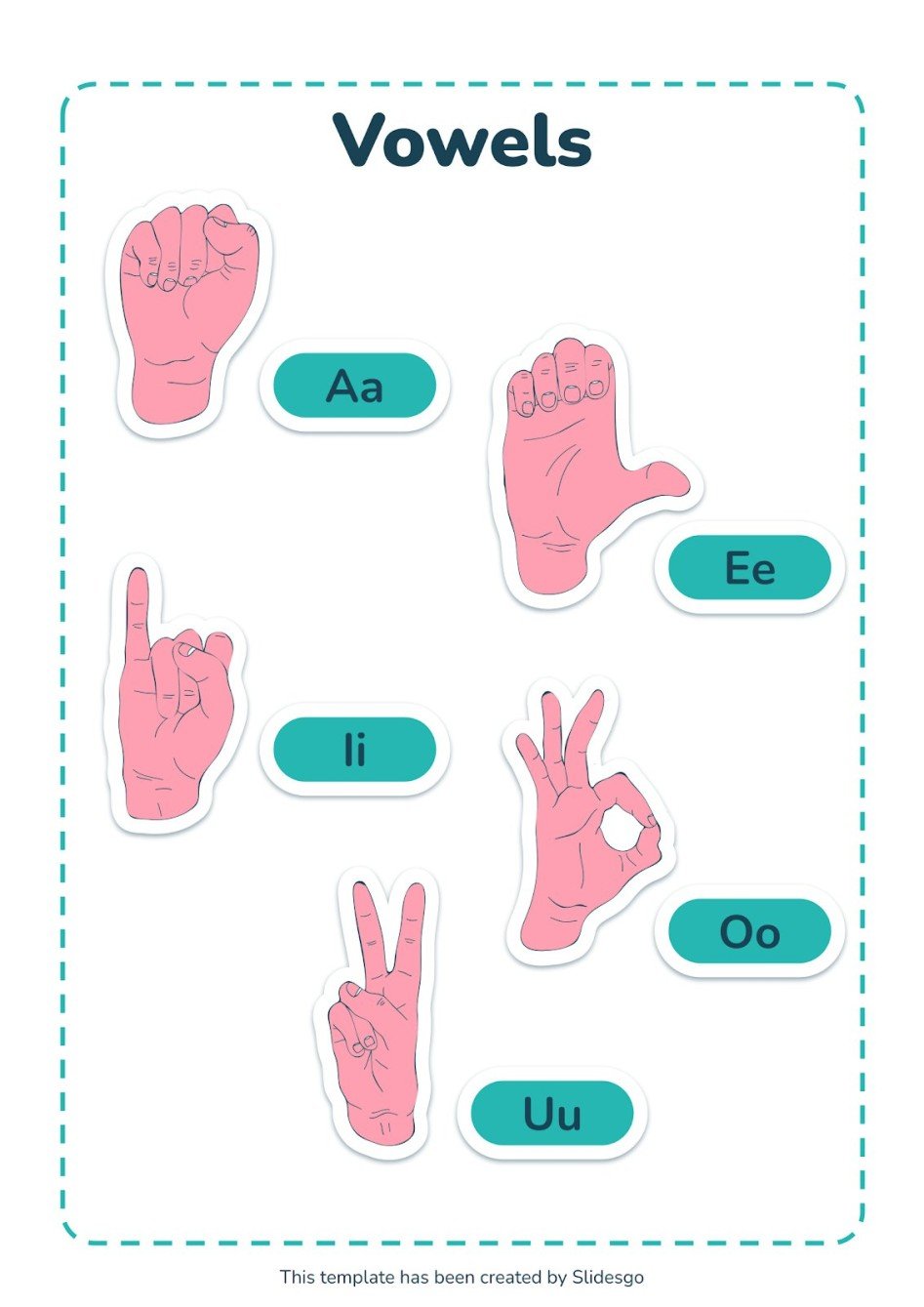Spanish Sign Language Alphabet Printable Poster for Pre-K