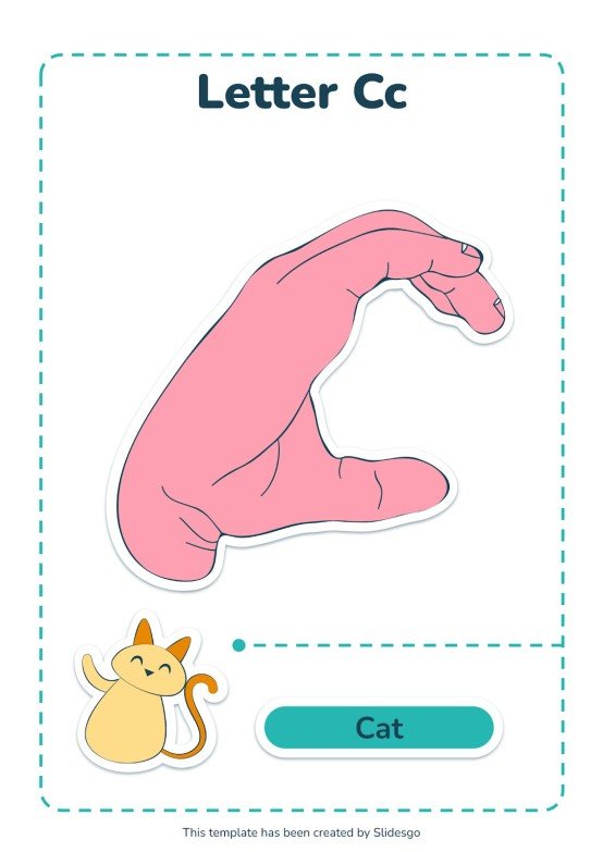 Spanish Sign Language Alphabet Printable Poster for Pre-K