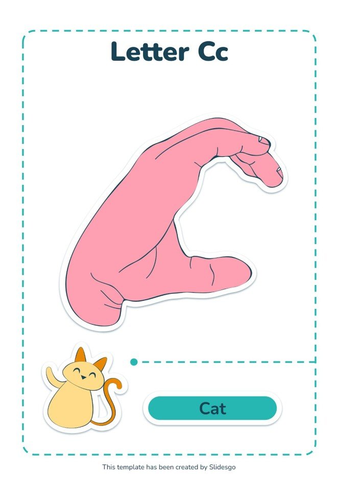 Spanish Sign Language Alphabet Printable Poster for Pre-K