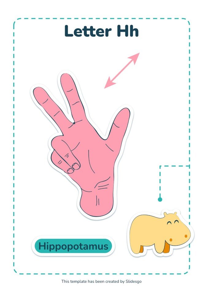 Spanish Sign Language Alphabet Printable Poster for Pre-K