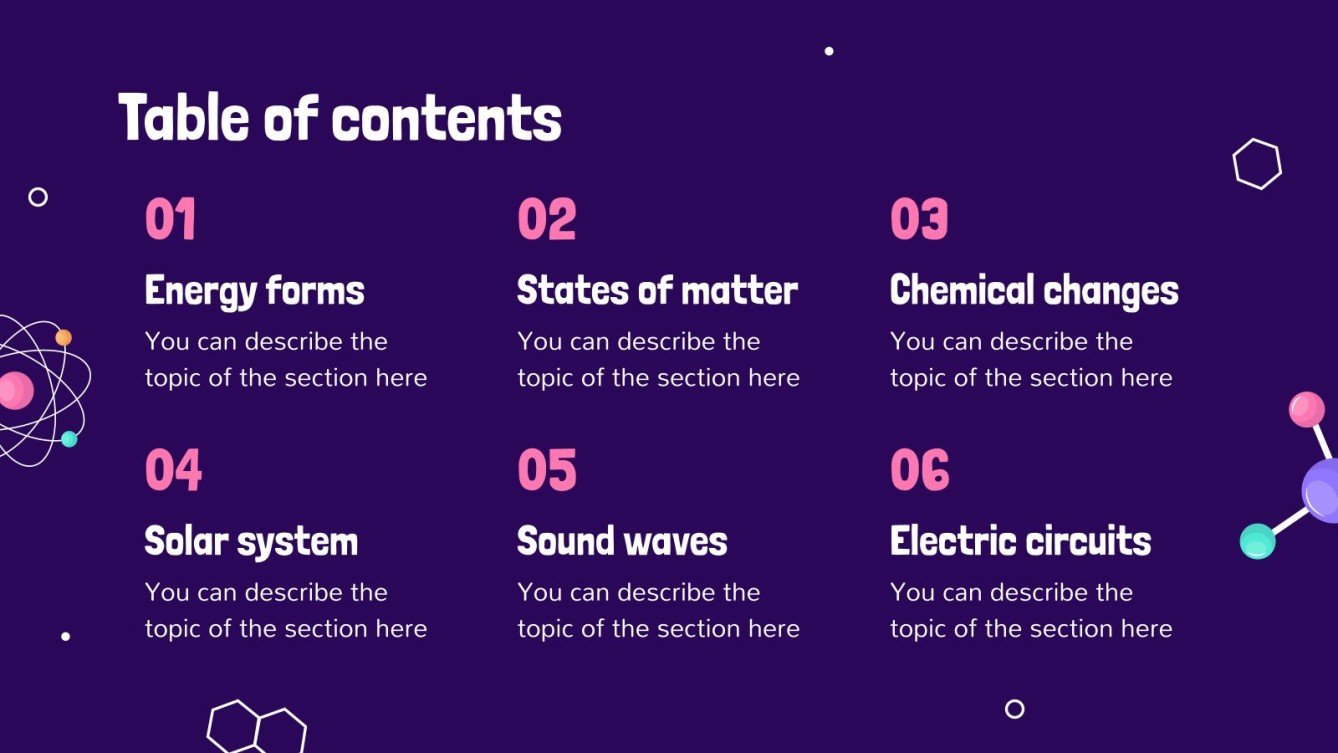 Physical Sciences - Science - 6th Grade Presentation