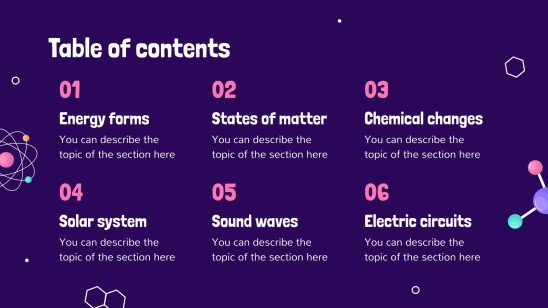 Physical Sciences - Science - 6th Grade Presentation
