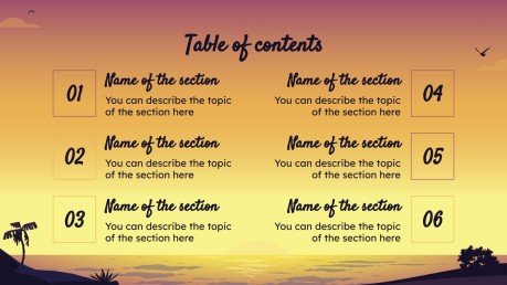 Sunset Beach Aesthetic Presentation