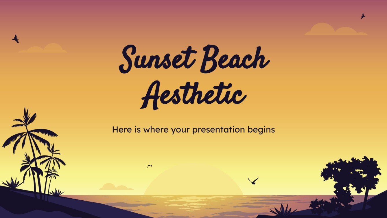 Free templates about the beach for Google Slides and PowerPoint