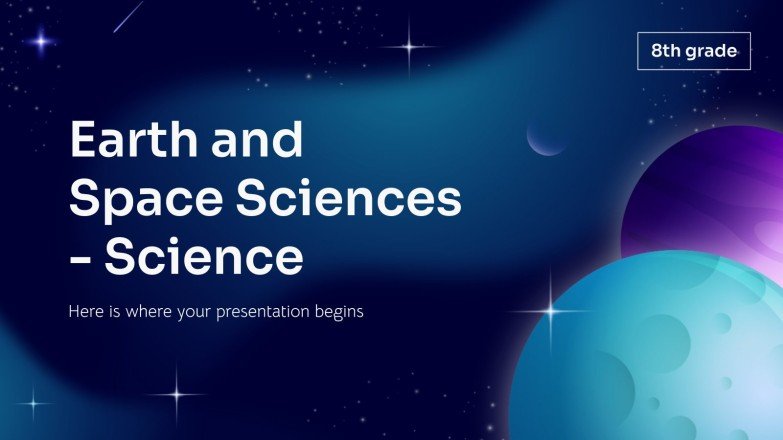 Modèles gratuits de Google Slides et PPT sur l'espace