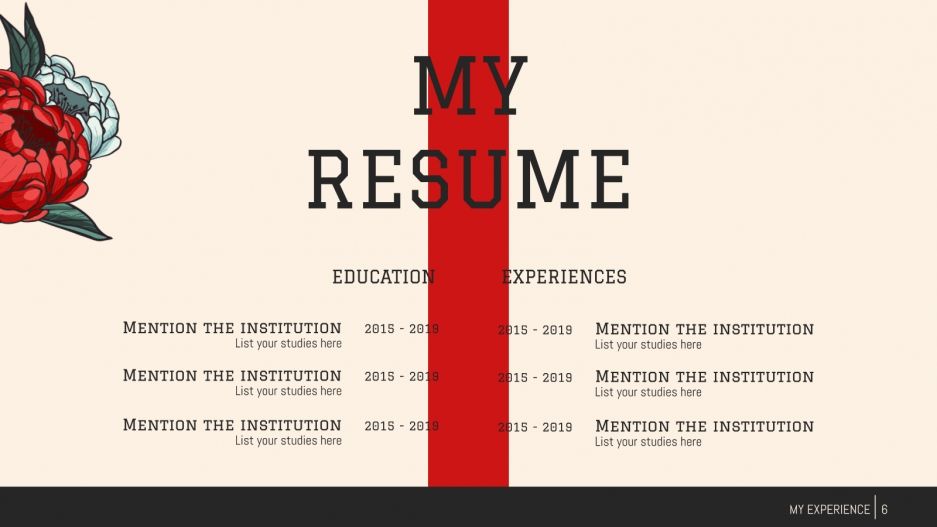 Old School Portfolio Google Slides and PowerPoint Template