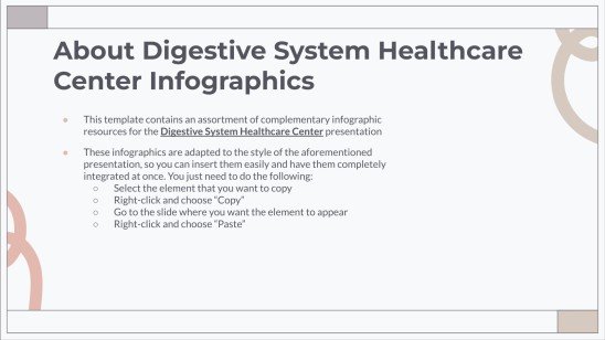 Digestive System Healthcare Center Infographics