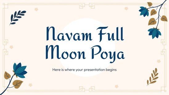 Presentación Navam Full Moon Poya