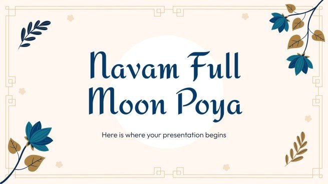 Presentación Navam Full Moon Poya