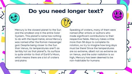 Neon Colors with Emojis Slides