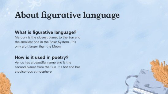 Poetry and Figurative Language - Language Arts - 6th Grade