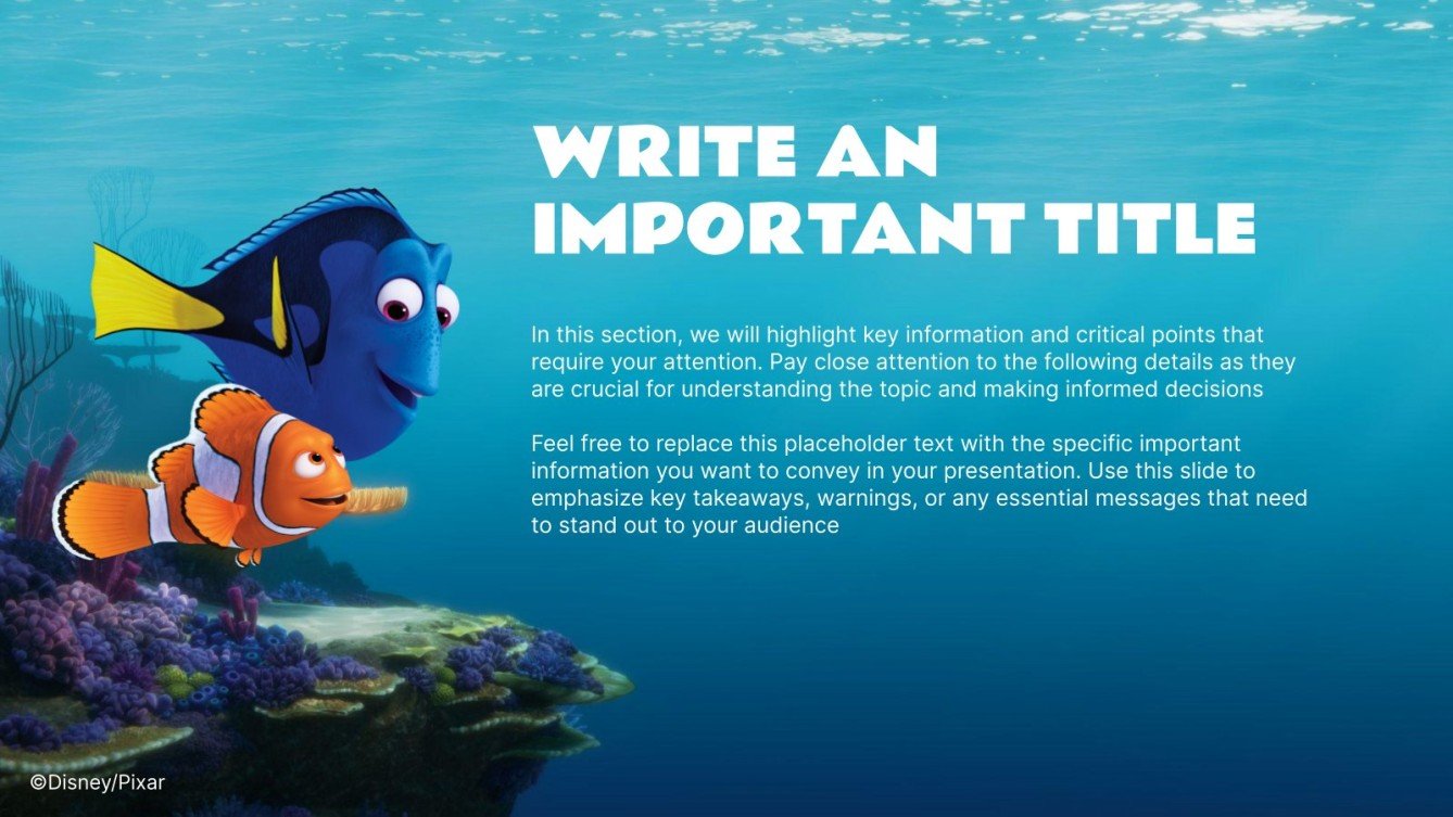 Finding Nemo Presentation