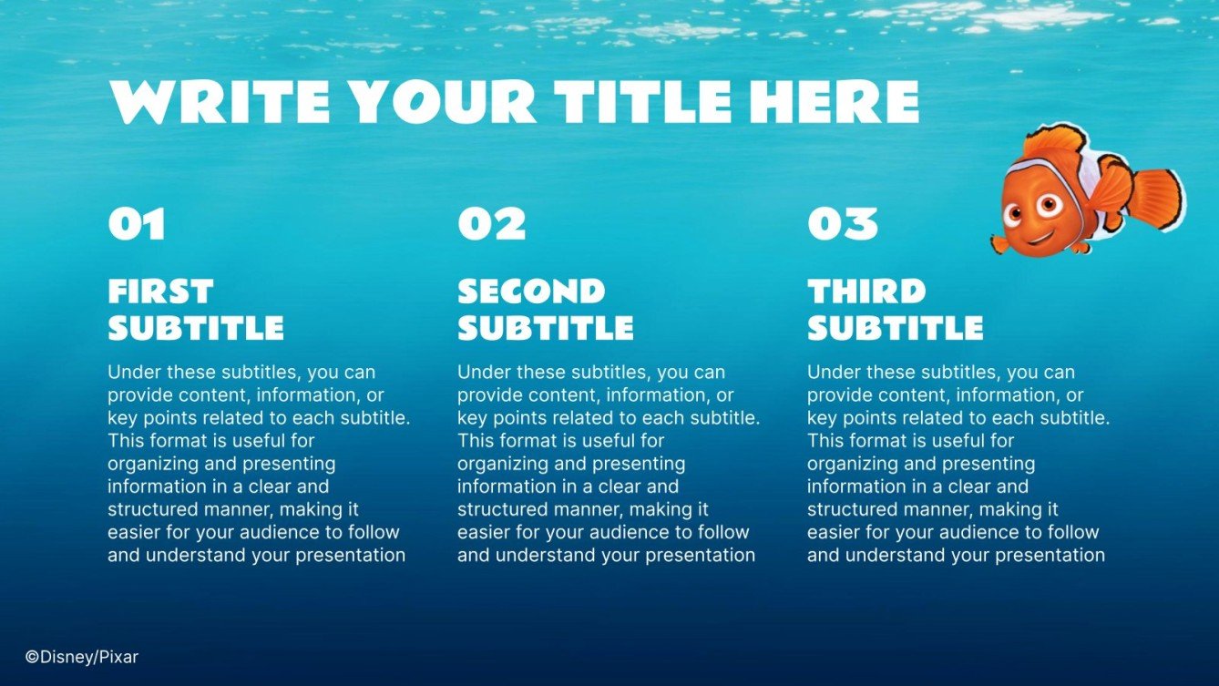 Finding Nemo Presentation