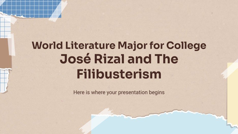 World Literature Major: Jose Rizal and The Filibusterism
