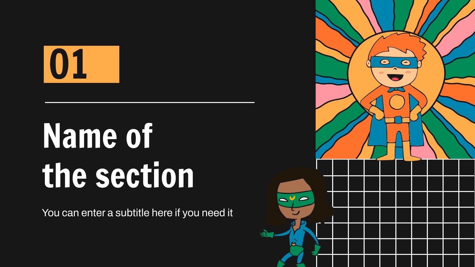 Fiction Hero Slides Presentation