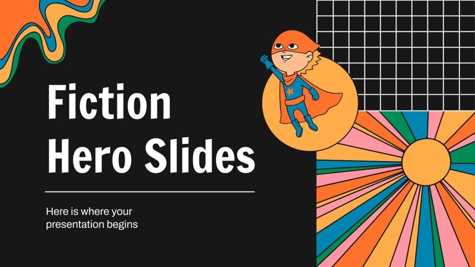 Modelos de Super-heróis do Google Slides e PowerPoint