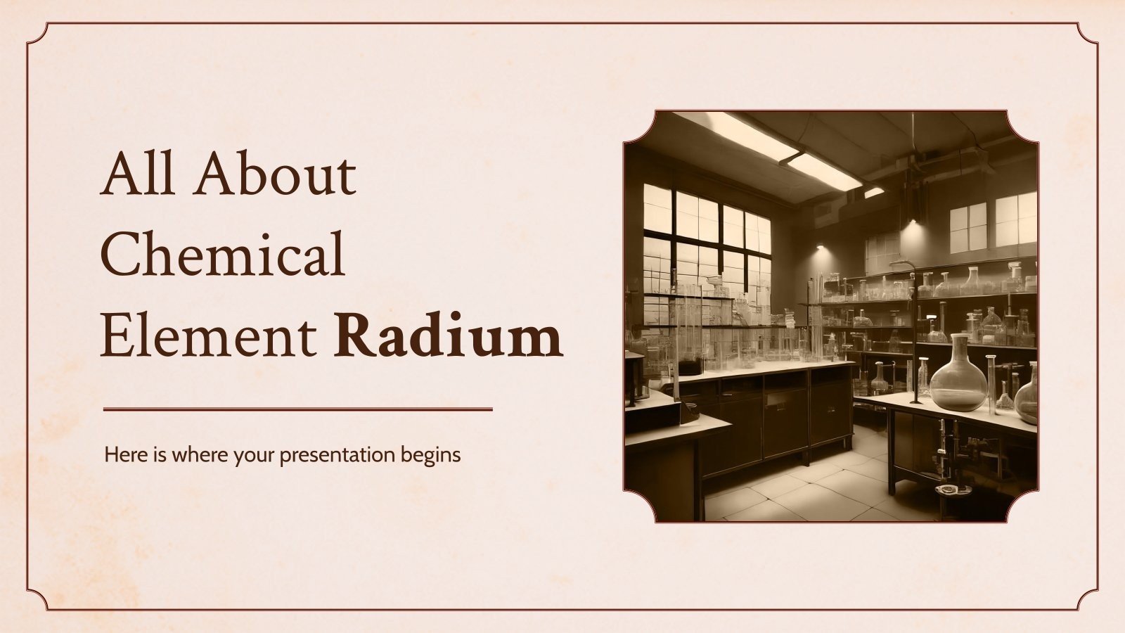 All About Chemical Element Radium Presentation