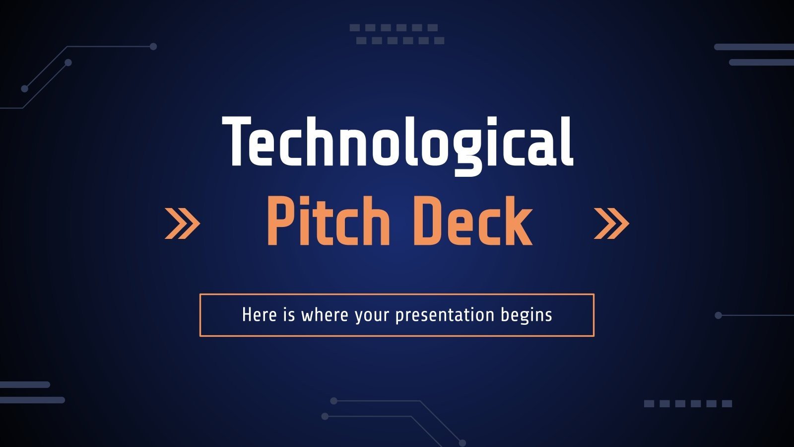 Technological Pitch Deck Presentation