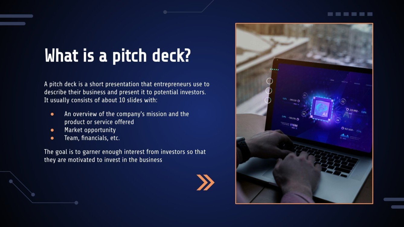 Technological Pitch Deck Presentation