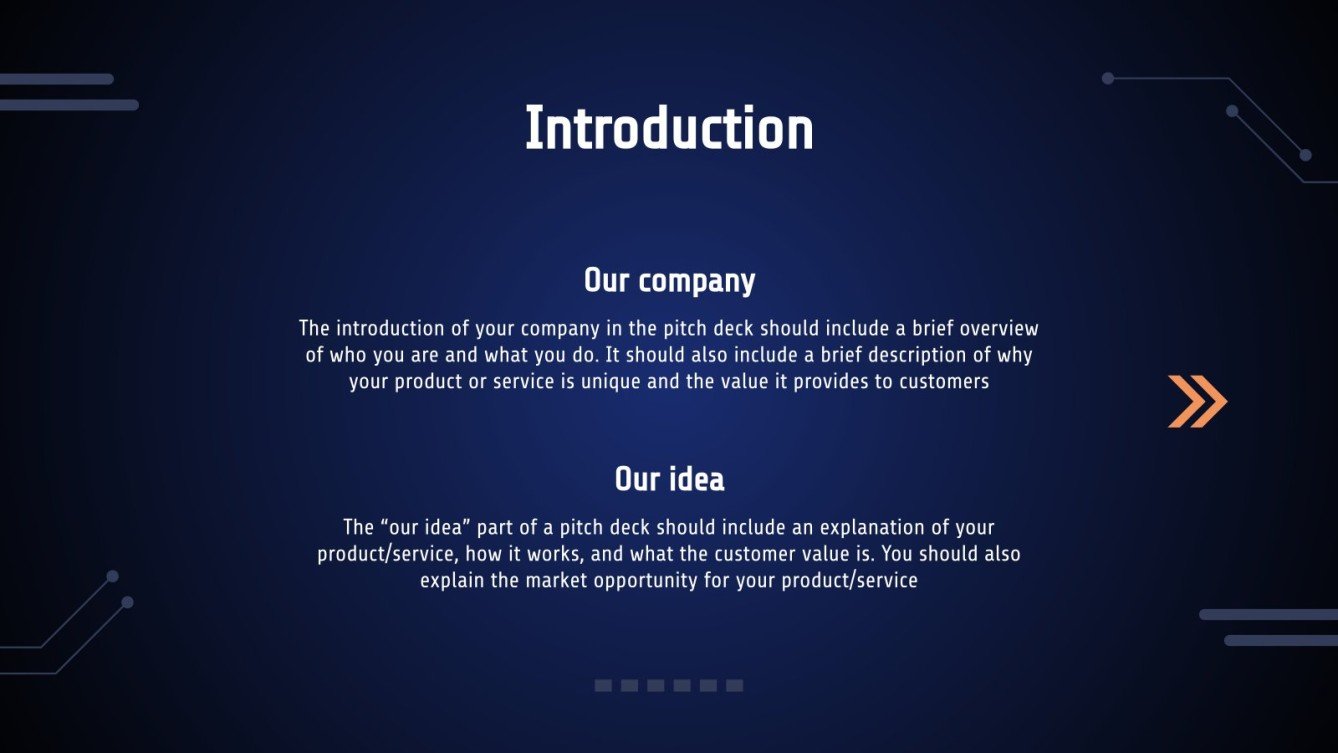 Technological Pitch Deck Presentation