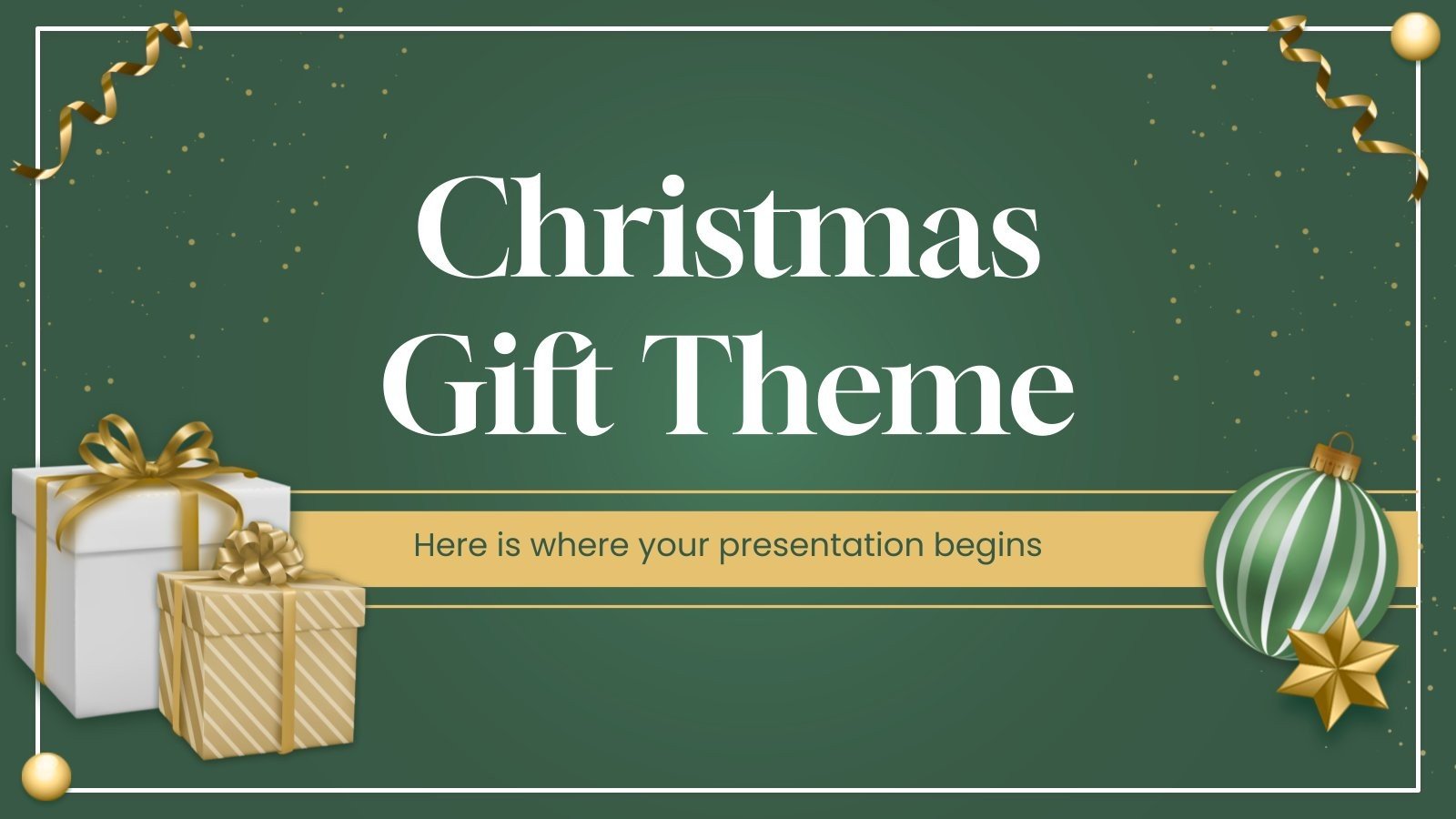 Christmas Gift Theme Presentation