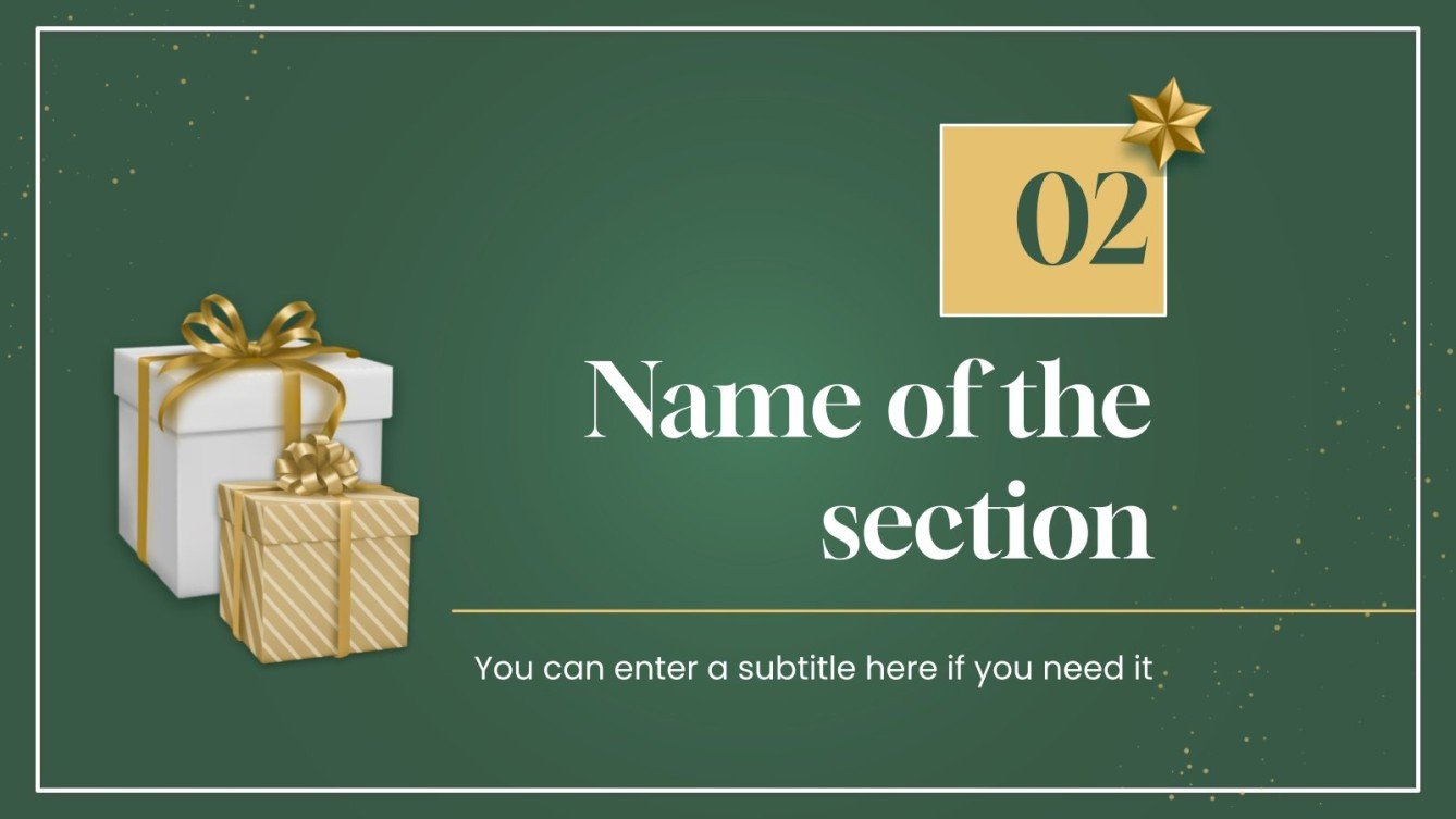 Christmas Gift Theme Presentation