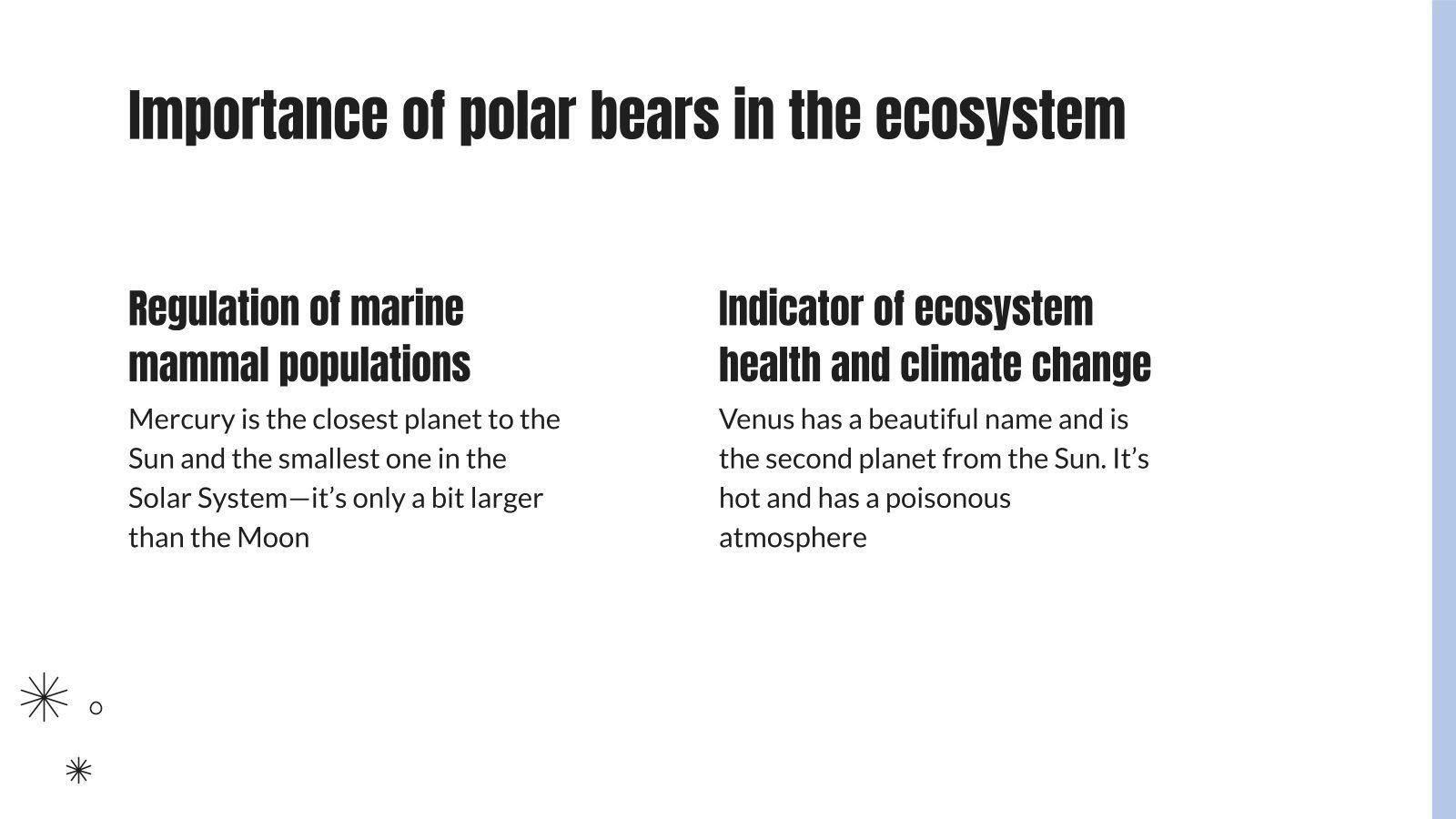 Presentación Conferencia sobre sostenibilidad y osos polares