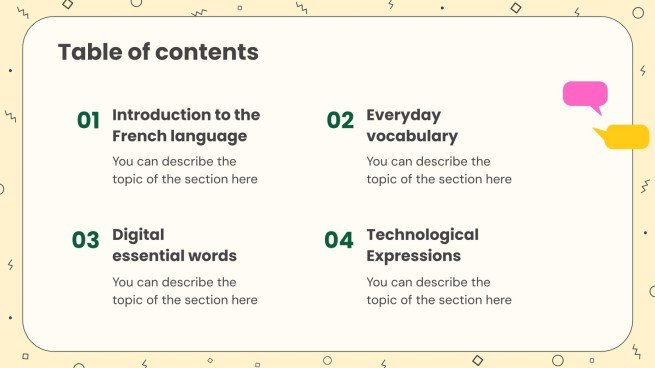 Technology and Communication Vocabulary - French - 7th Grade