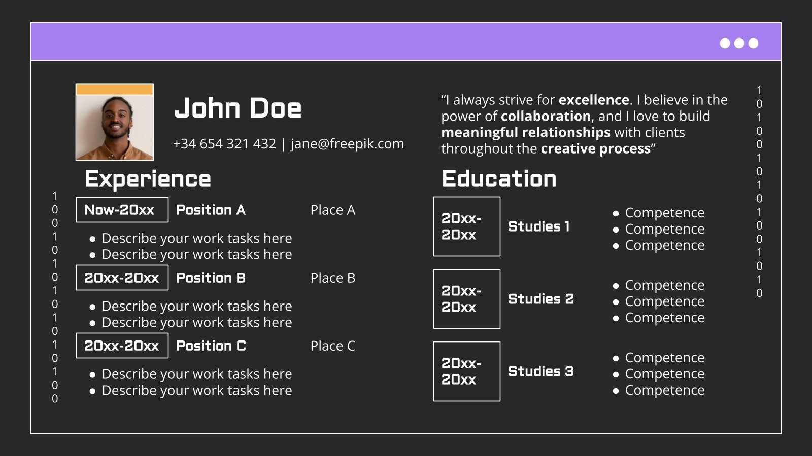 Senior Frontend Developer Portfolio Presentation