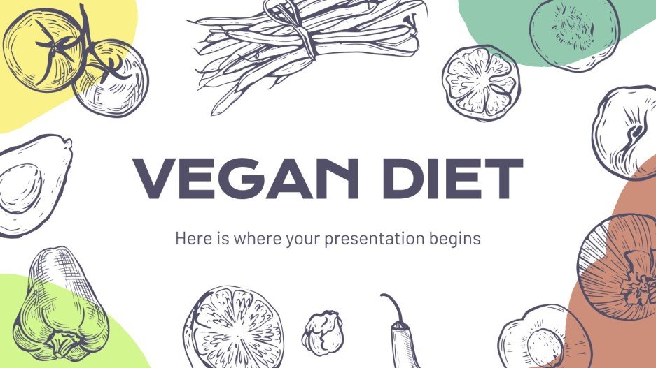Free Google Slides & PPT templates about veganism