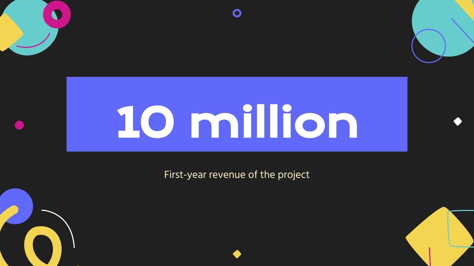 Bold Abstract Shapes Project Proposal Presentation