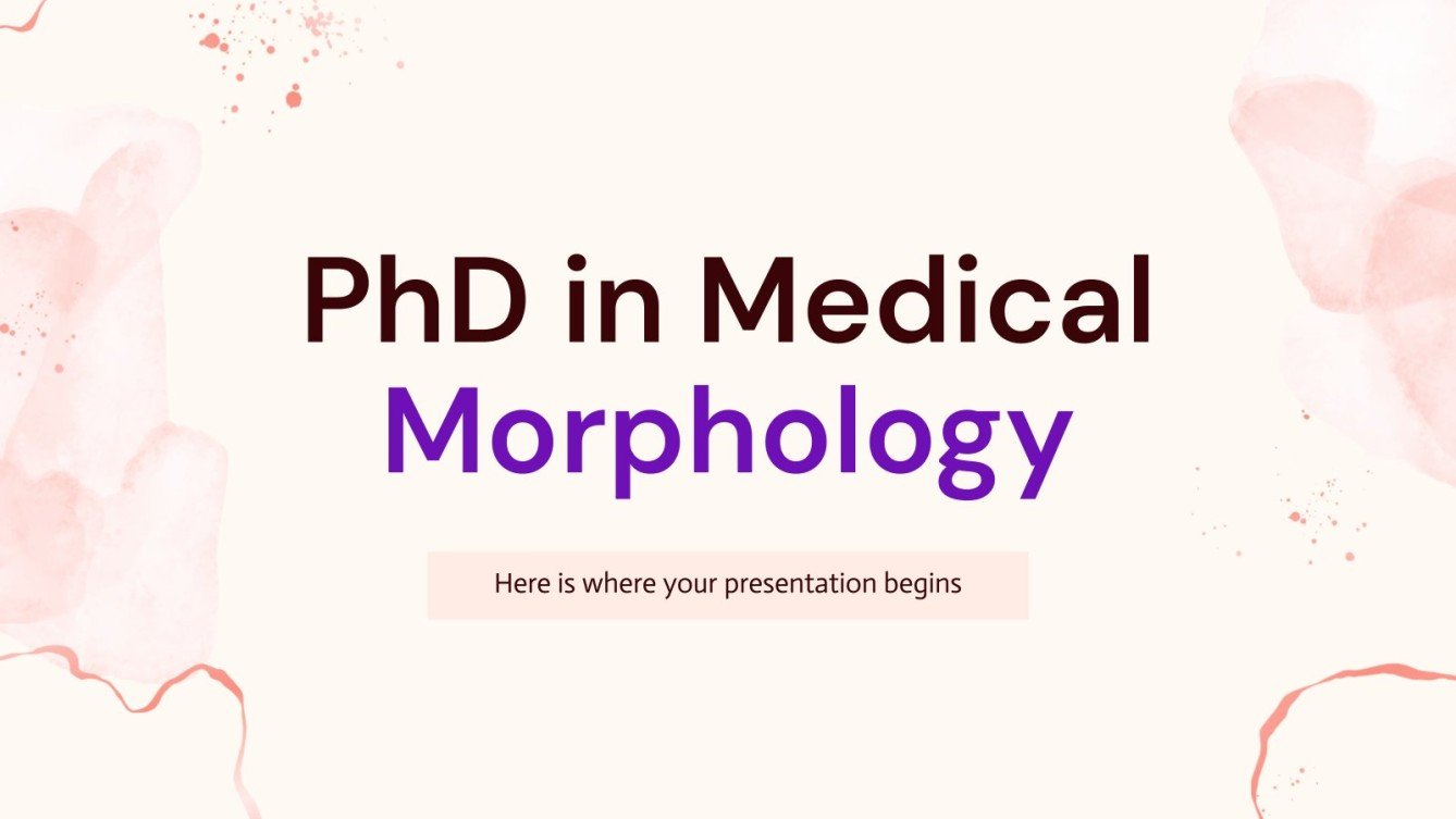 PhD in Medical Morphology Presentation