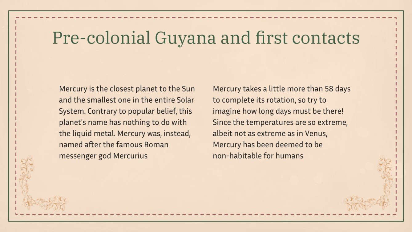 History of Guyana Presentation
