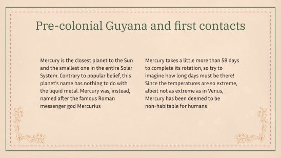 History of Guyana Presentation