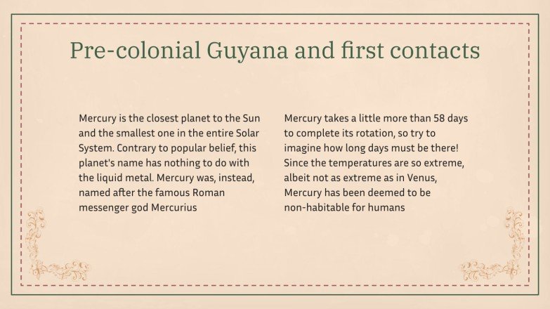 History of Guyana Presentation