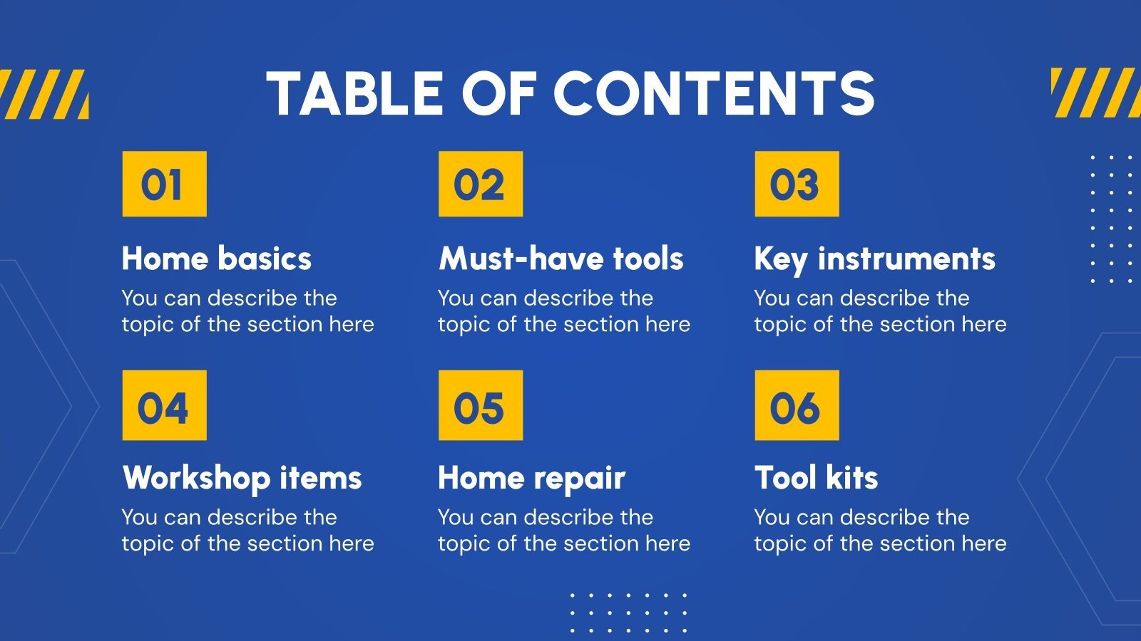 Essential Tools You Need at Home Presentation