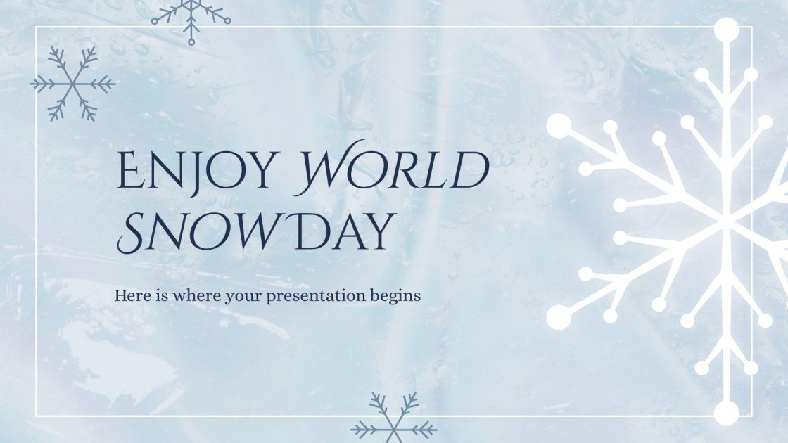 Free snow templates for Google Slides & PowerPoint