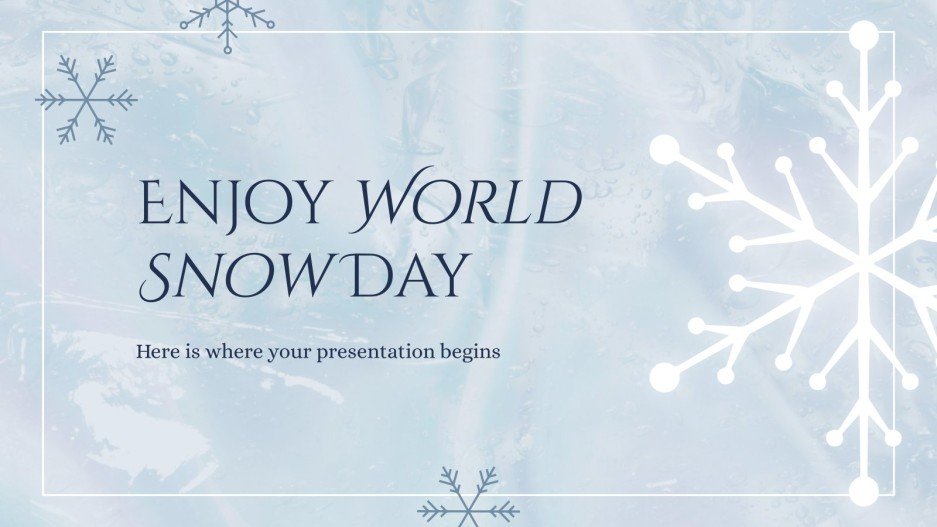 Free snow templates for Google Slides & PowerPoint