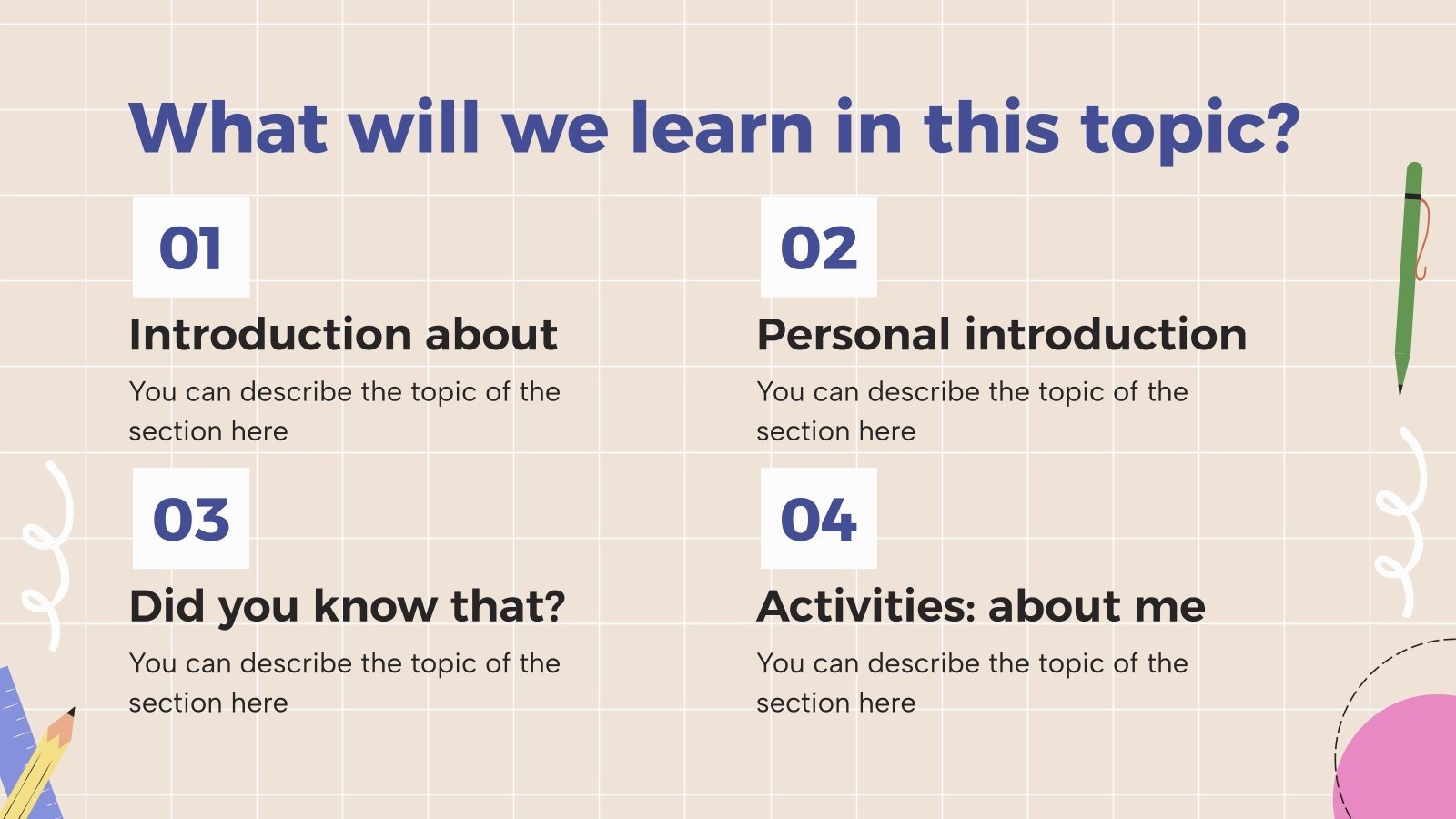 Personal Introduction for Elementary Presentation