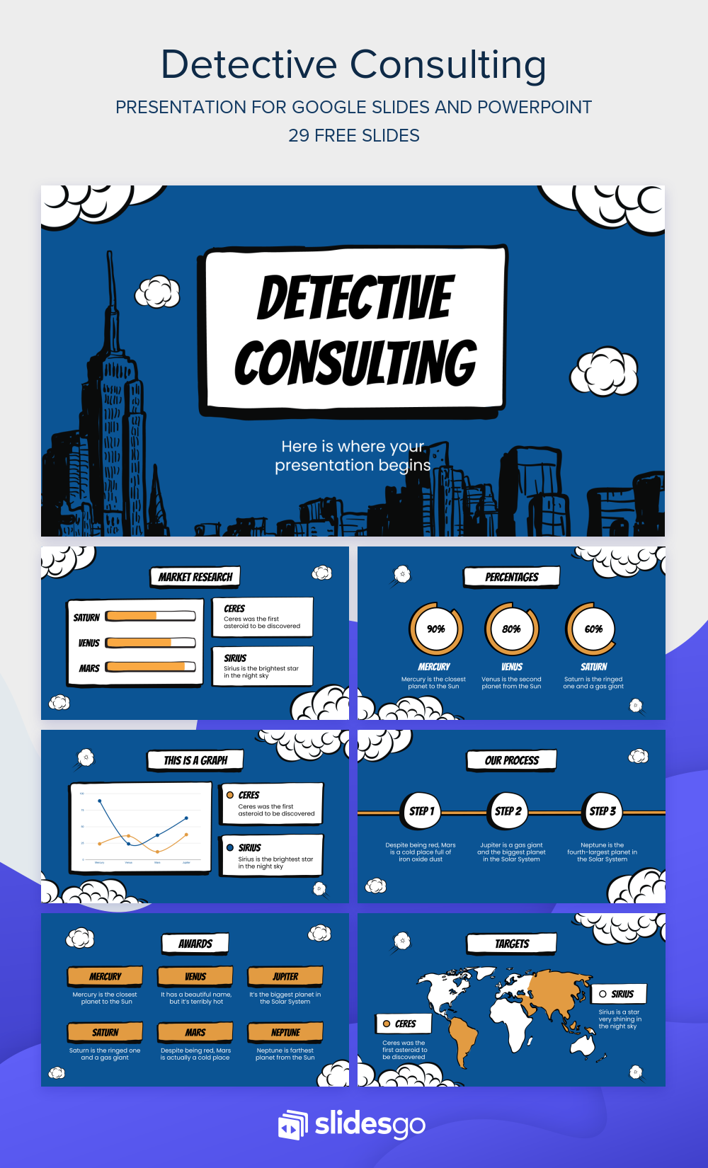 Detective Consulting Google Slides theme & PowerPoint template