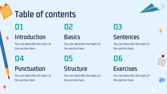Grammar and Sentence Structure Mastery - 6th Grade