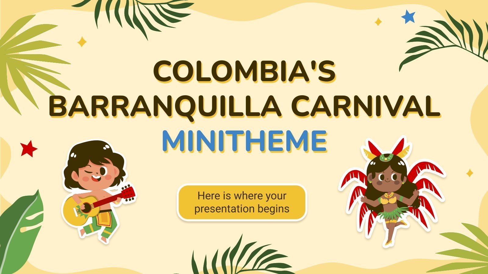 Plantillas gratis de Carnaval para Google Slides y PowerPoint