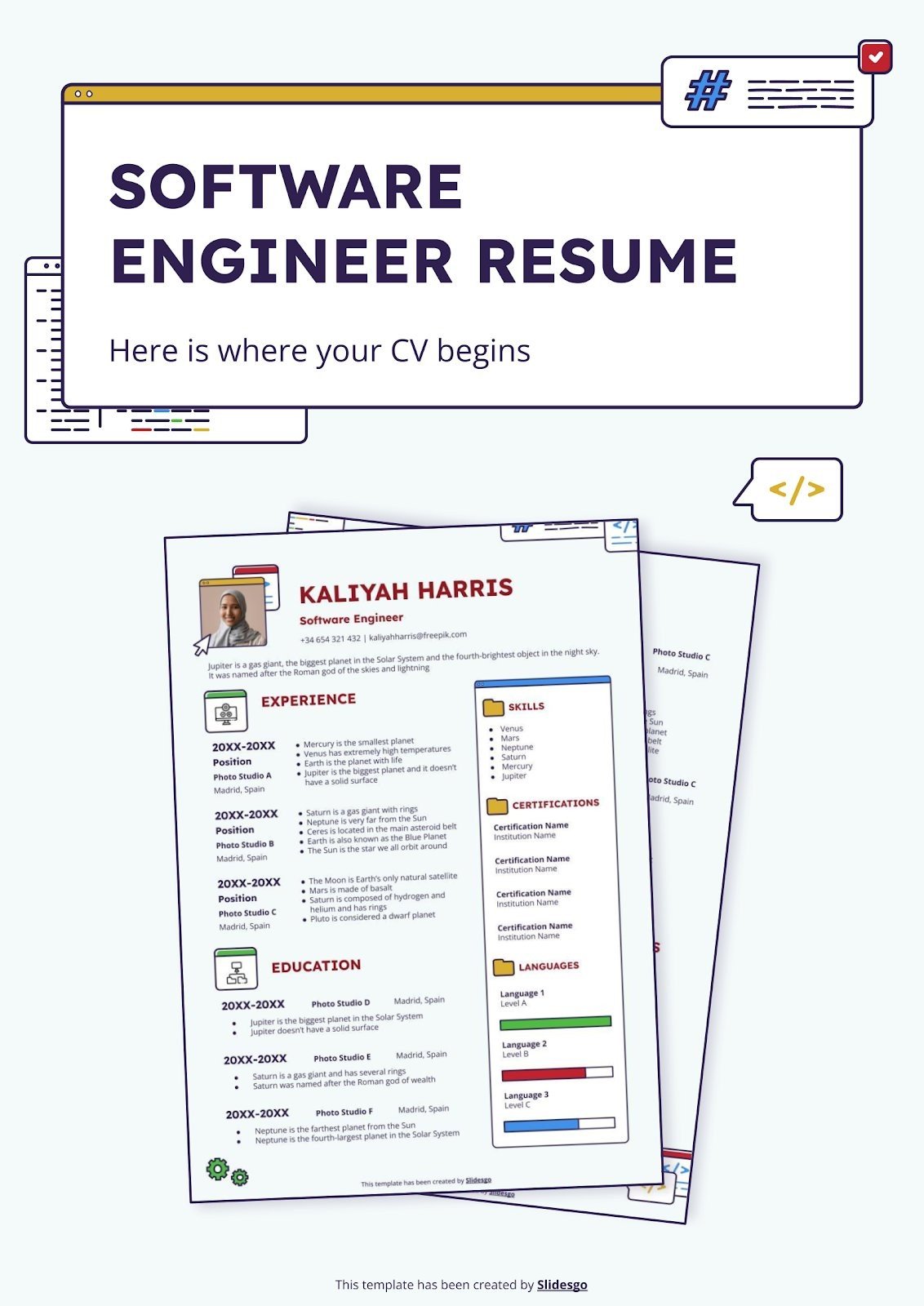Software Engineer Resume Presentation