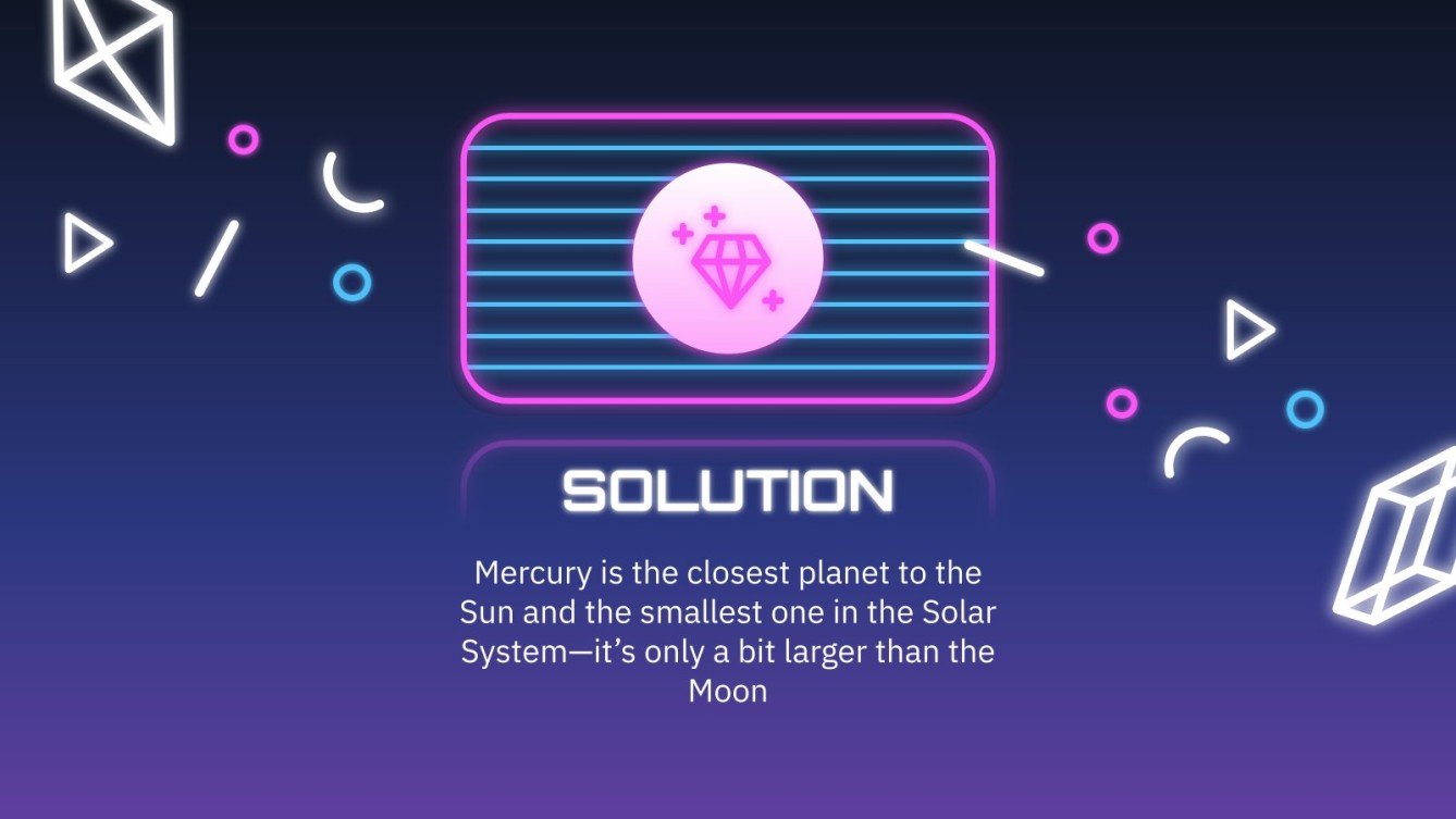 Neon Pitch Deck Google Slides theme & PowerPoint template