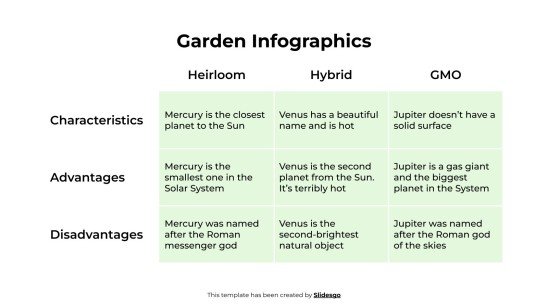 Garden Infographics Template