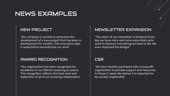 Tech Newsletter Presentation