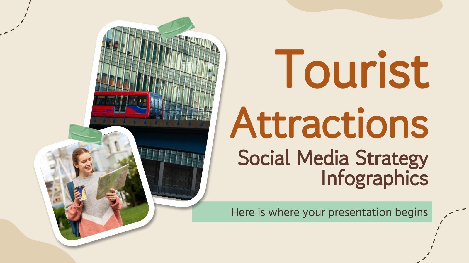 Tourist Attractions Social Media Strategy Infographics
