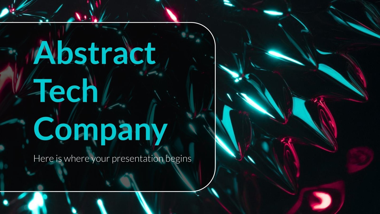 Abstract Tech Company Google Slides and PowerPoint template