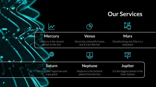 Abstract Tech Company Google Slides and PowerPoint template