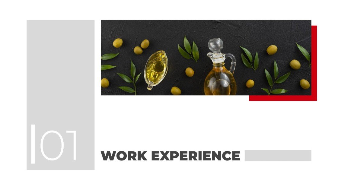 Chef Resume Google Slides theme and PowerPoint template